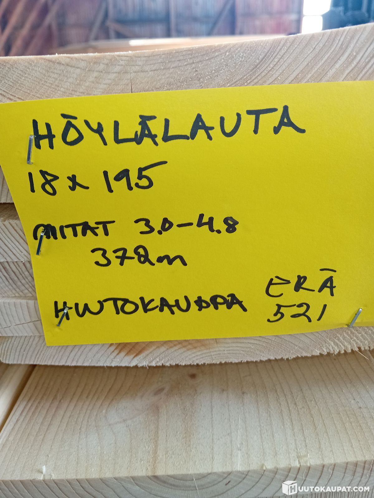 18*195 höylätty lauta 372m n.68m2 0,80e/m ERÄ 521, Ypäjä | Huutokaupat.com