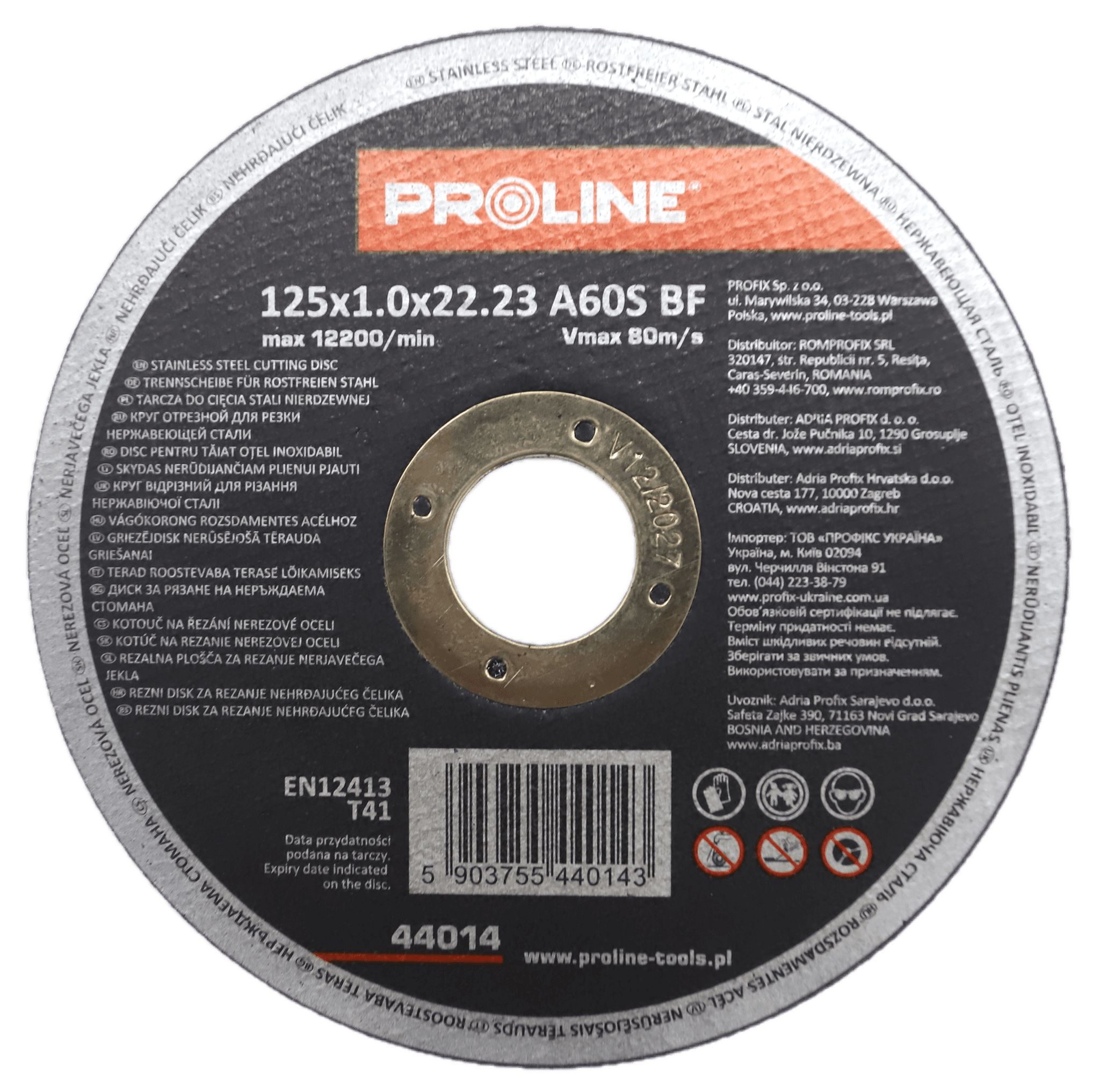100 kpl Proline katkaisulaikka RST ja värimetallit 125x1.0mm (10 kpl ...