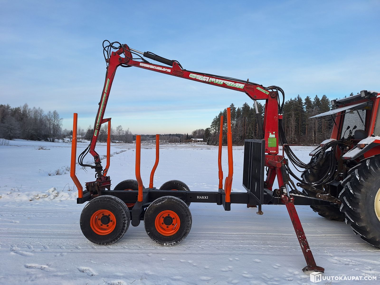 Hakki Hk-29 metsäkuormain+kärry, 1989, Isojoki | Huutokaupat.com