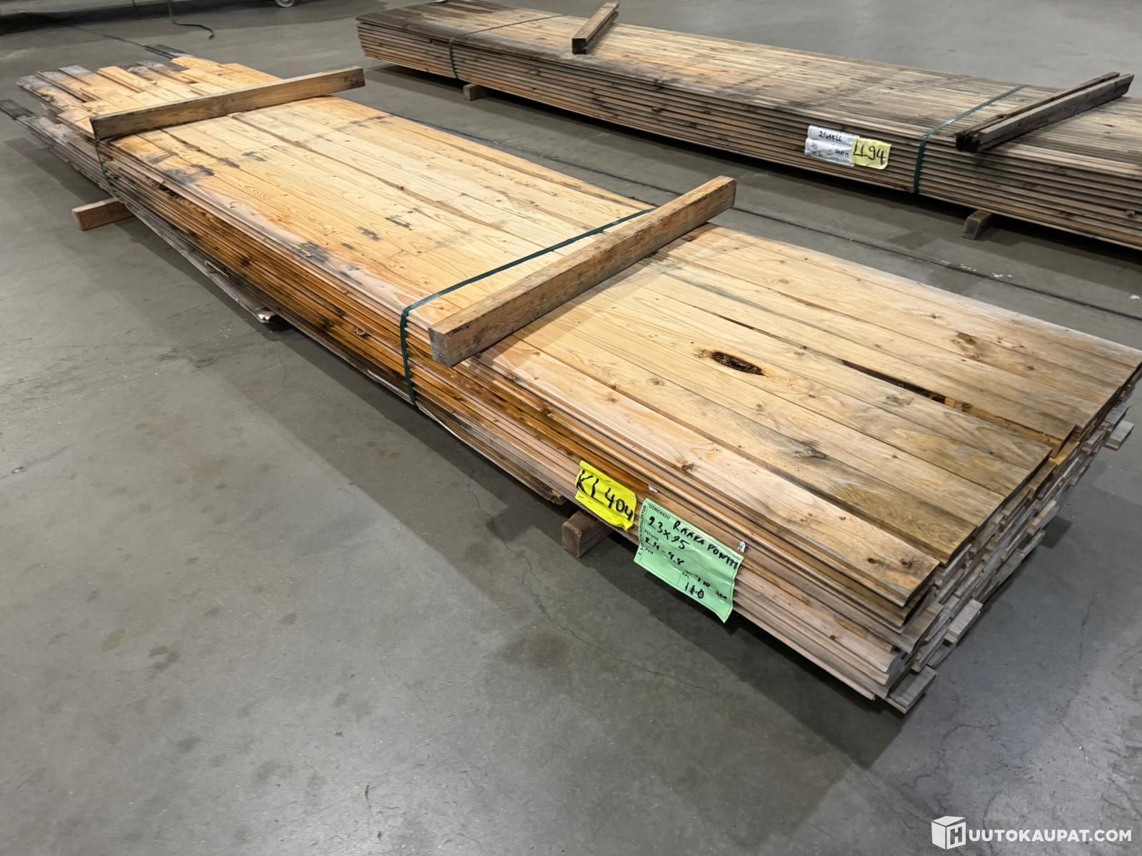 Puutavara raakapontti 23x95 2-Laatu! Erä KL404, Seinäjoki | Huutokaupat.com