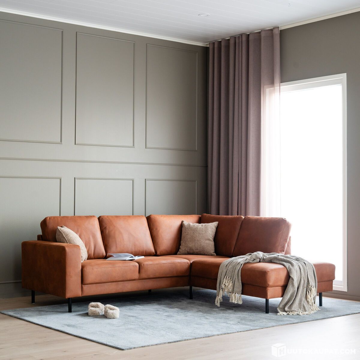 VEKE.FI Varastopoisto - Kairo avokulmasohva nahkaverhoiltu - TOIMITUS KOKO SUOMEEN, Ranua ...