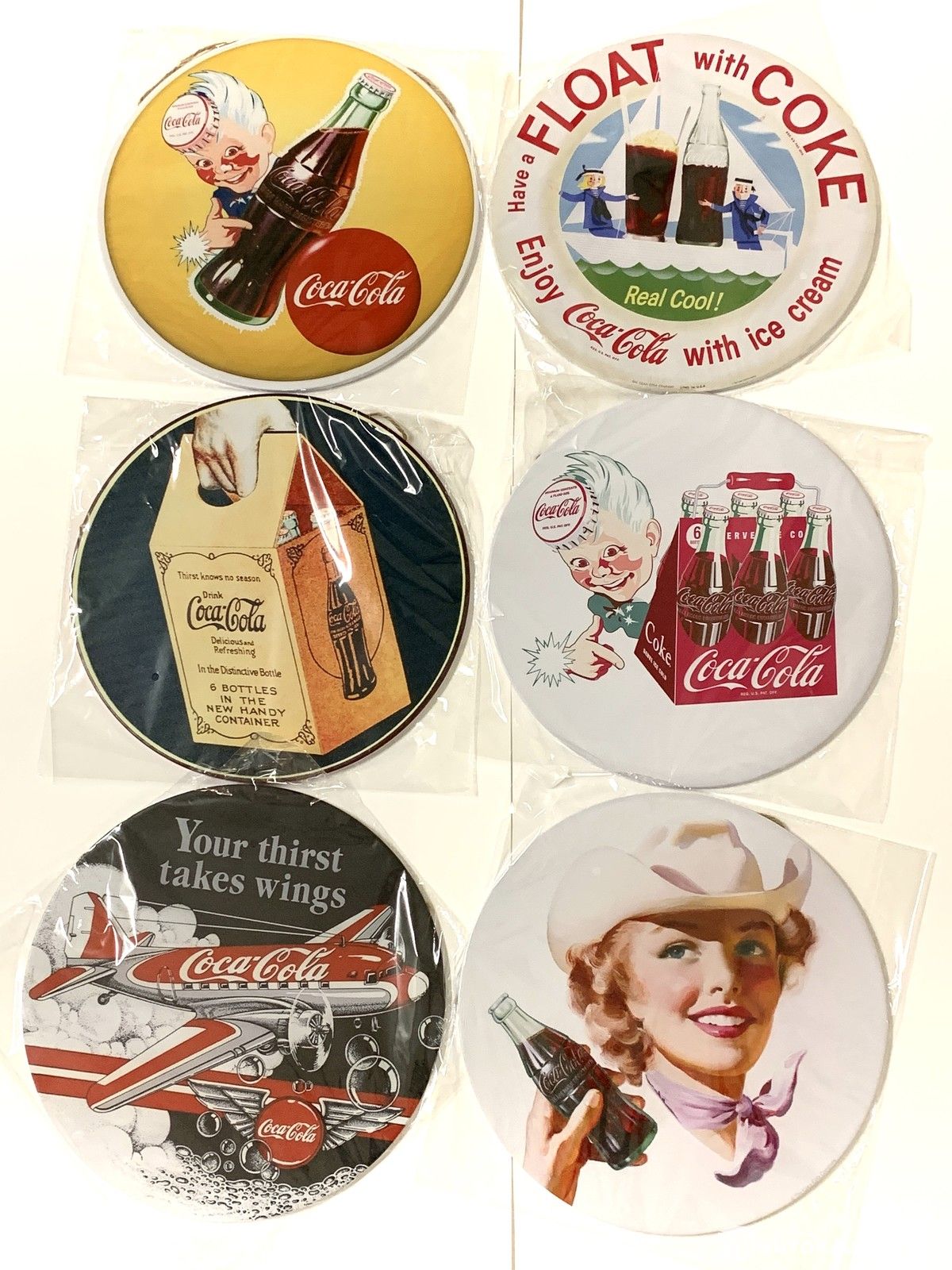 Isoja Nostalgisia Coca-Cola peltikylttejä 25 kpl, Tampere | Huutokaupat.com