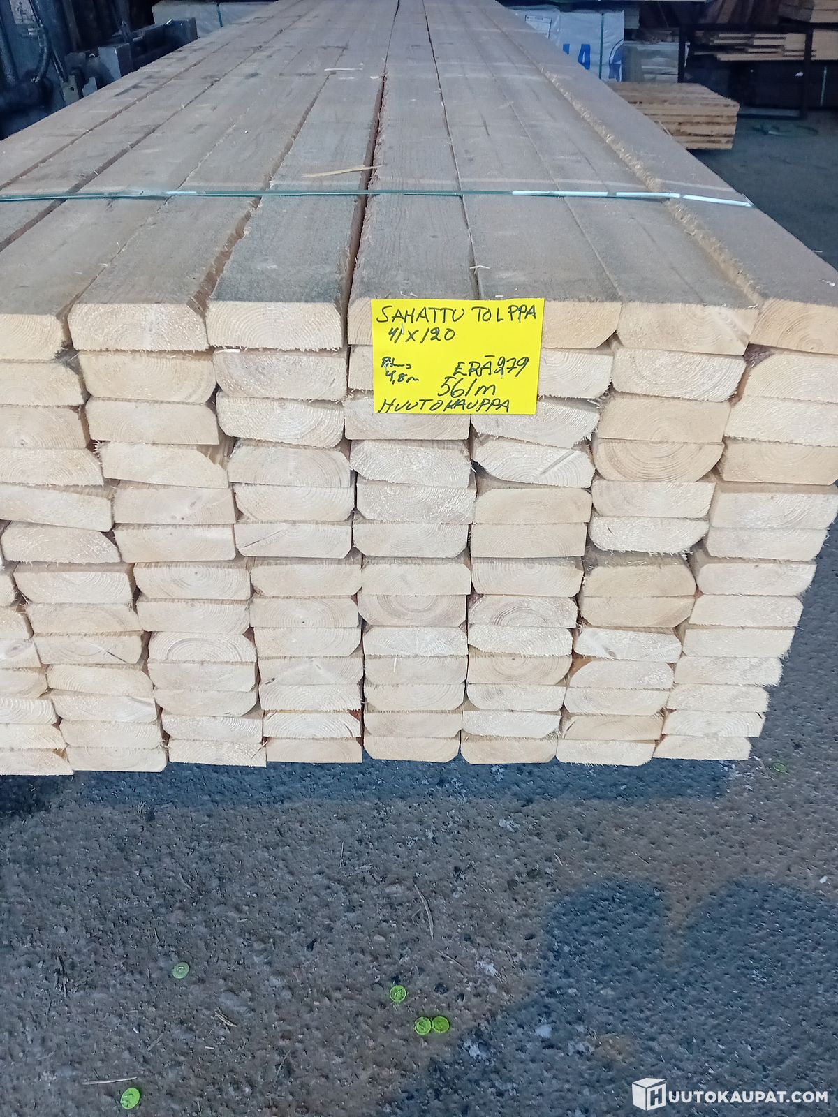 41*120 sahattu tolppa 561m 0,70e/m ERÄ 279, Ypäjä | Huutokaupat.com