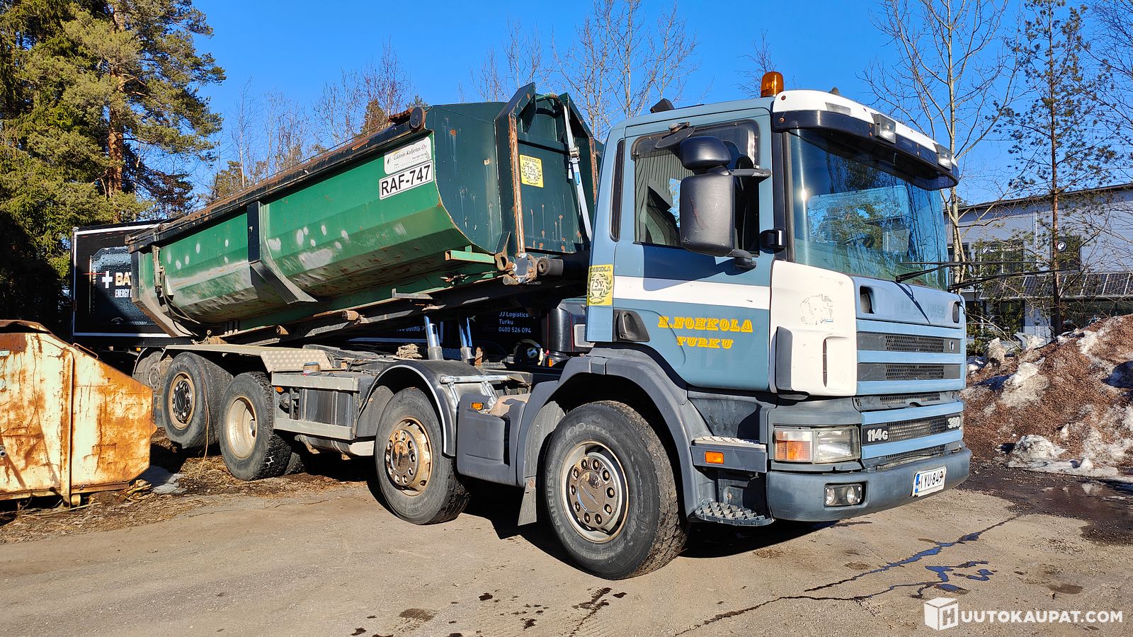 Vaihtolava-auto Scania P114G 8X2 vm. 2001, Lieto | Huutokaupat.com
