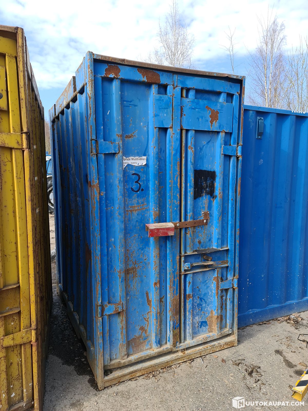 Pieni kontti ym nr 3. Espoon Raudoiteasennus Oy konkurssipesä. Y-tunnus ...