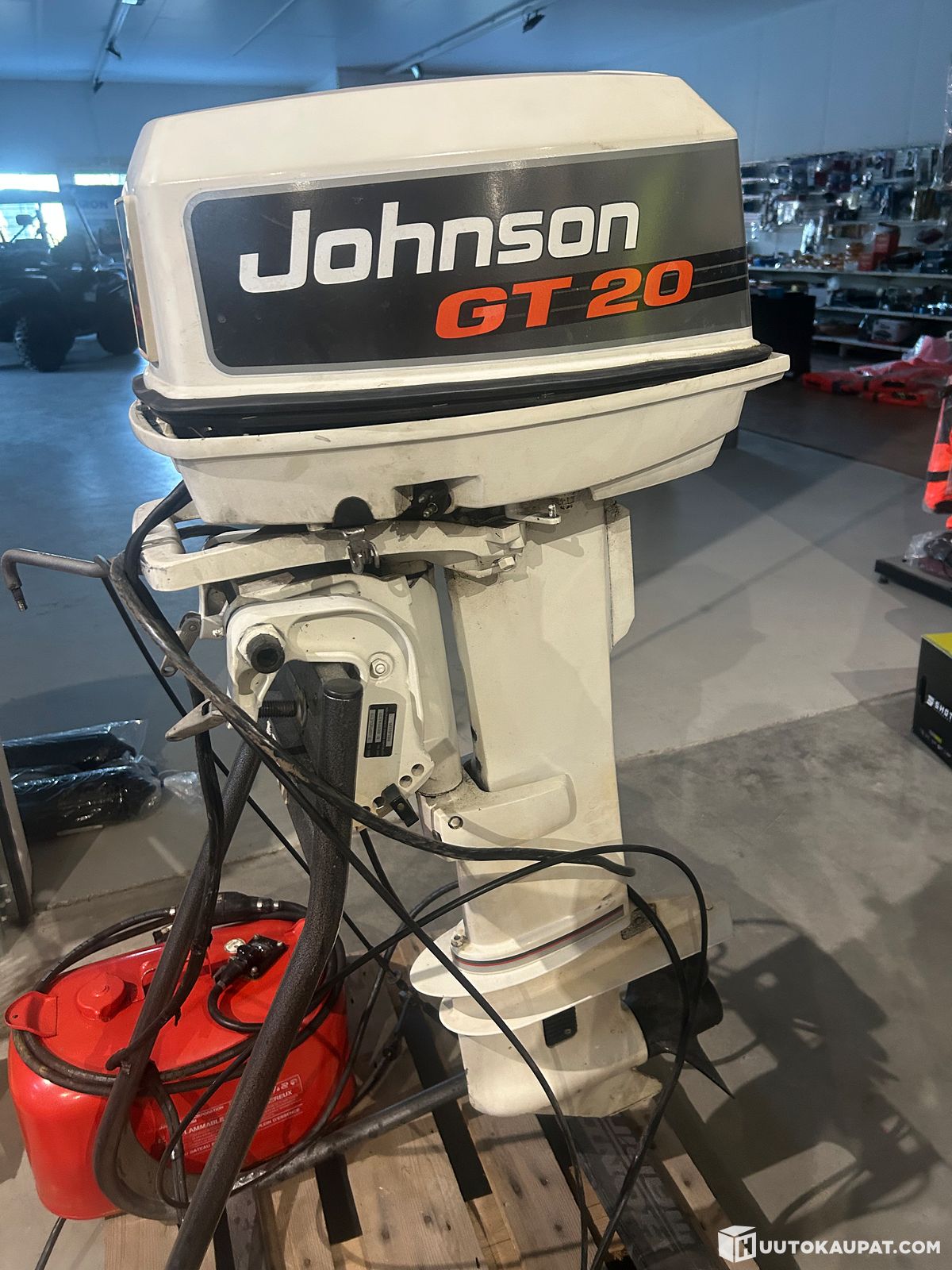 Johnson 20 GT pitkärikinen 2-tahti perämoottori kaukohallintalaiteella ...