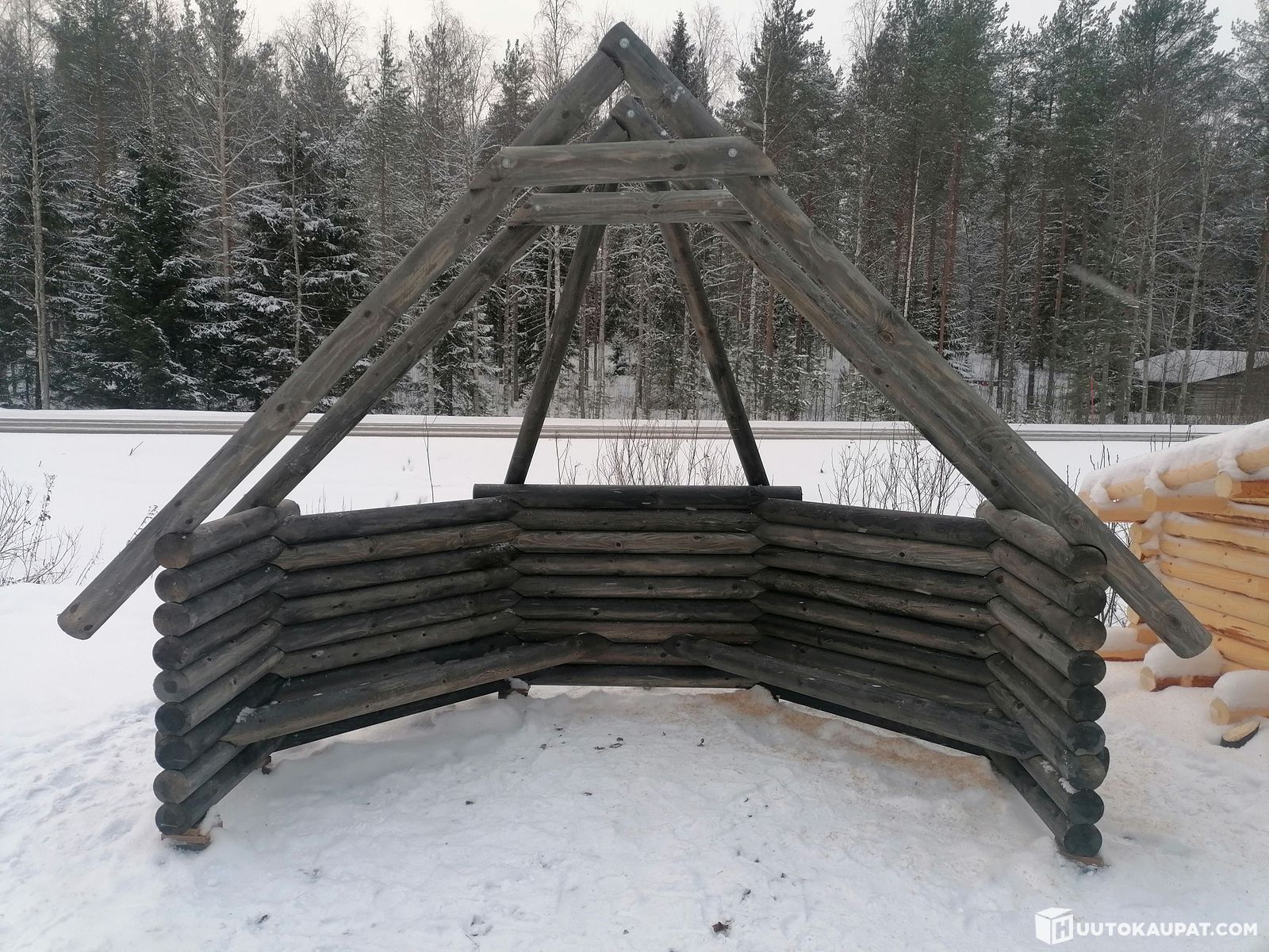 Laavun, Kotalaavun runko, pintakäsitelty harmaaksi, Oulu | Huutokaupat.com