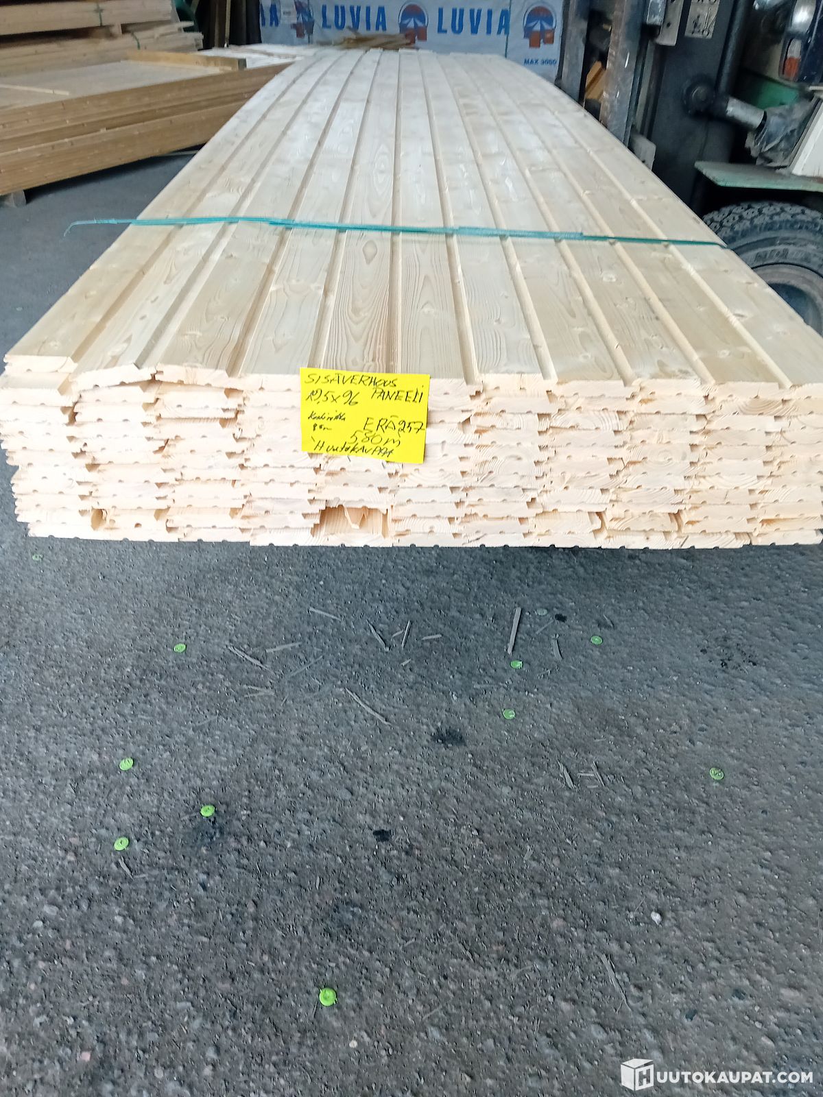 19,5*96 sisäverhouspaneelia 580m n.53m2 0,65e/m ERÄ 272, Ypäjä ...