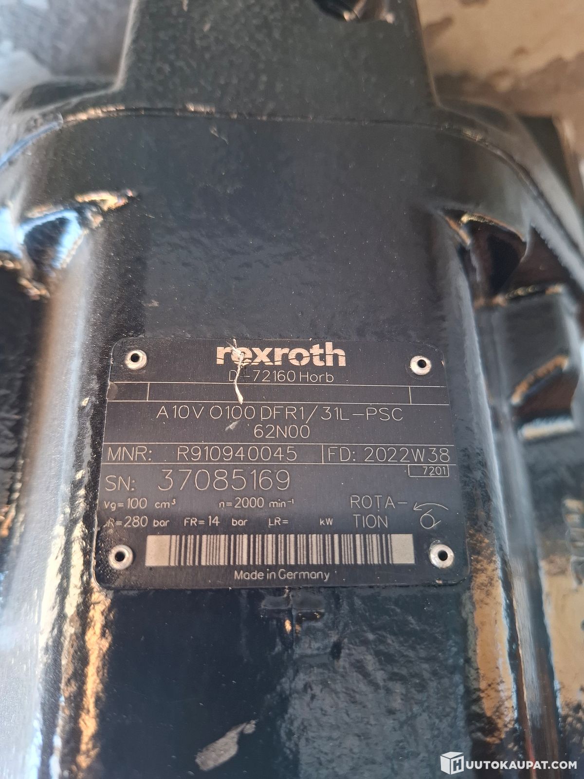Bosch Rexroth hydraulipumppu 1kpl, Joensuu | Huutokaupat.com
