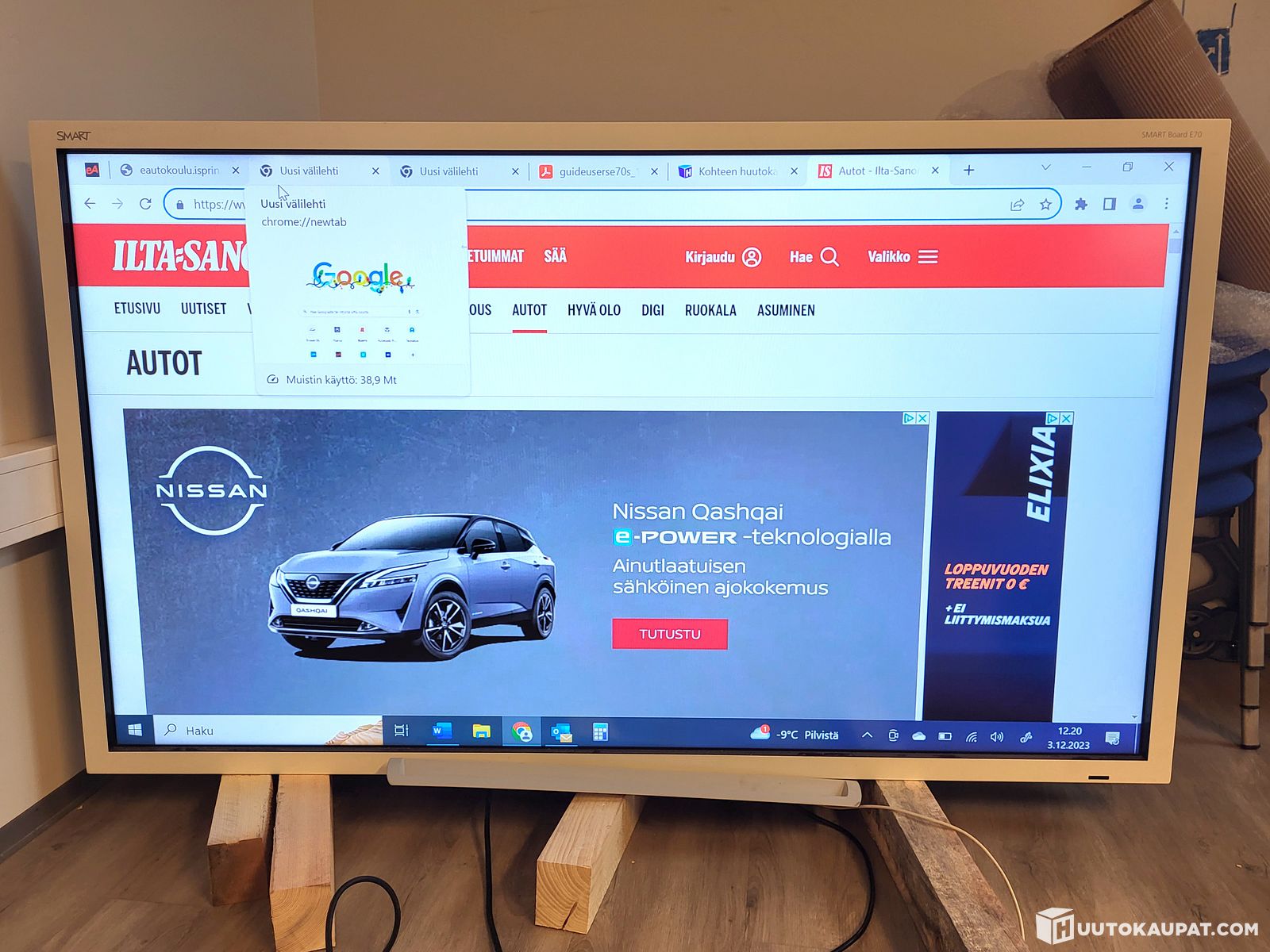 Smart Board E70-kosketusnäytö (erä 1.), Espoo | Huutokaupat.com