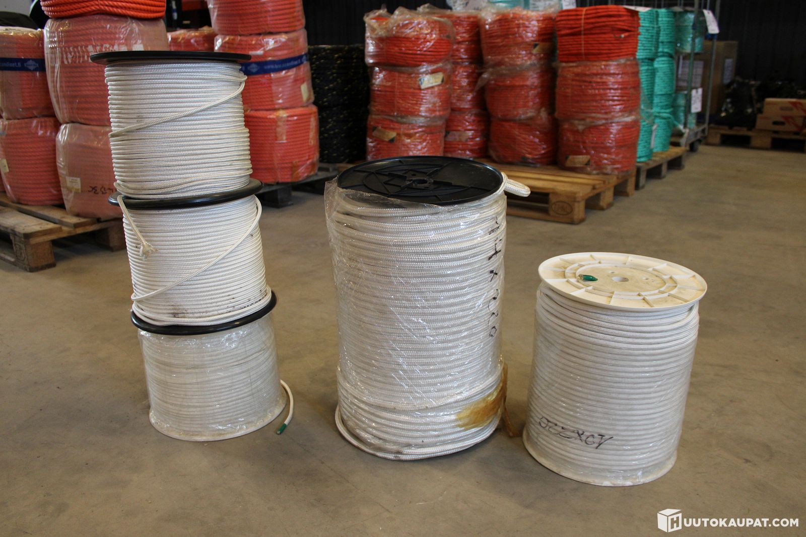 Polypropeeni-palmikoitu köysi, valkoinen / yht. 5 rullaa (SN72) Ab Scandi Net Oy konkurssipesä ...