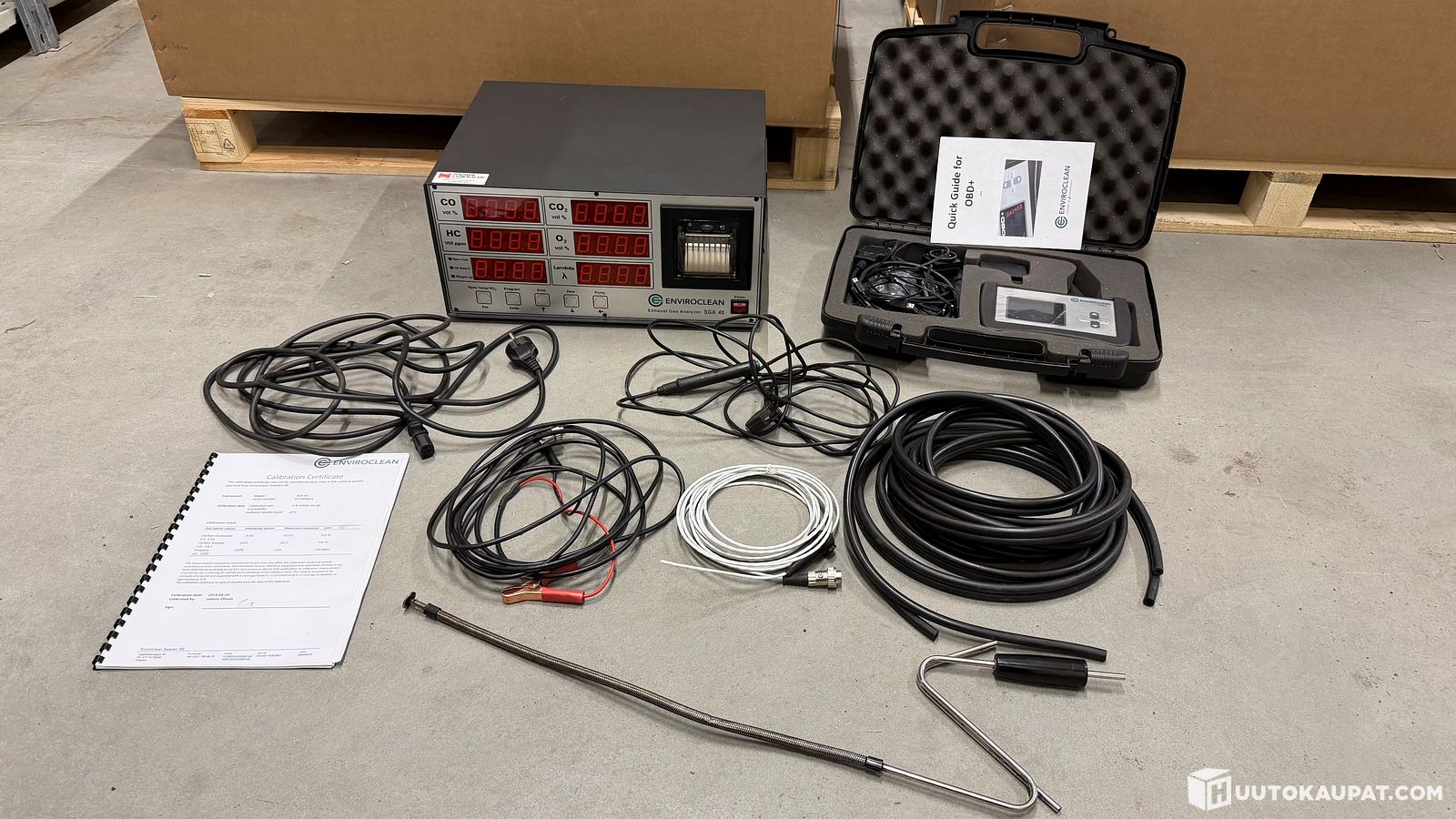 Enviroclean SGA 40 4-kaasuanalysaattori ja OBD+ lukulaite, Espoo | Huutokaupat.com