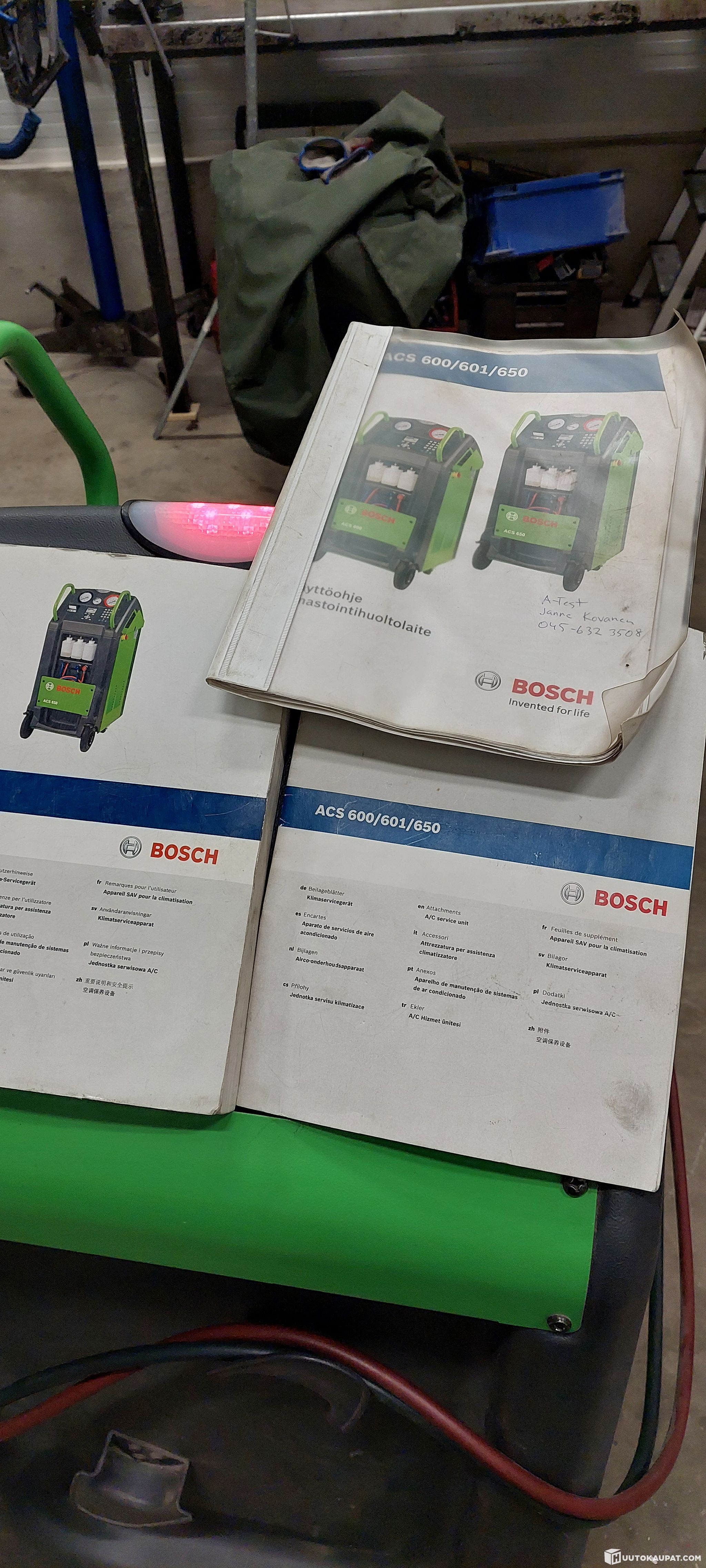 Bosch ACS 600 - Air-conditioning service unit (R134a), Jyväskylä ...