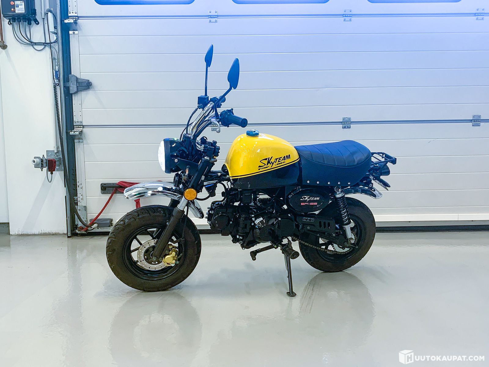 Skyteam Manki 125cc EFI kevytmoottoripyörä esittelykäytöstä, Pirkkala ...